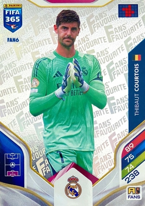 FAN6 Thibaut Courtois Real Madryt Fans Favourite FIFA 365 2026 > Panini